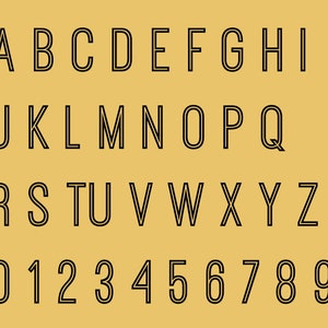 Inline Font: Sleek Modern Typeface (OTF File) - Etsy