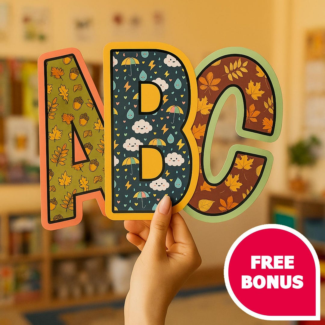 Fall Bulletin Board Letters: Printable Classroom Decor (digital ...