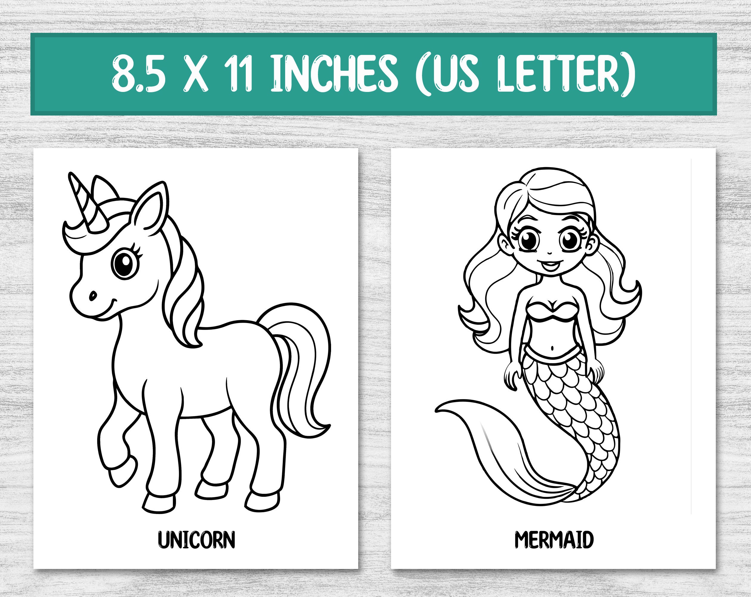 Printable Mythical Creatures Coloring Pages for Kids Toddlers ...