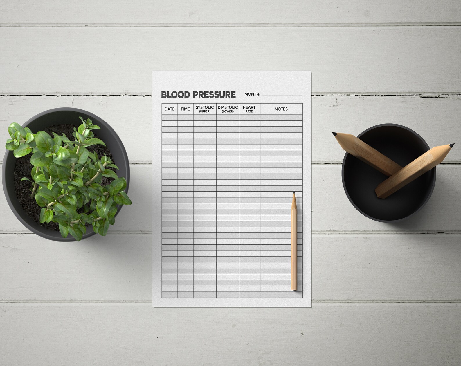 Daily Blood Pressure Sheet PDF | High Blood Pressure Log Book Printable ...