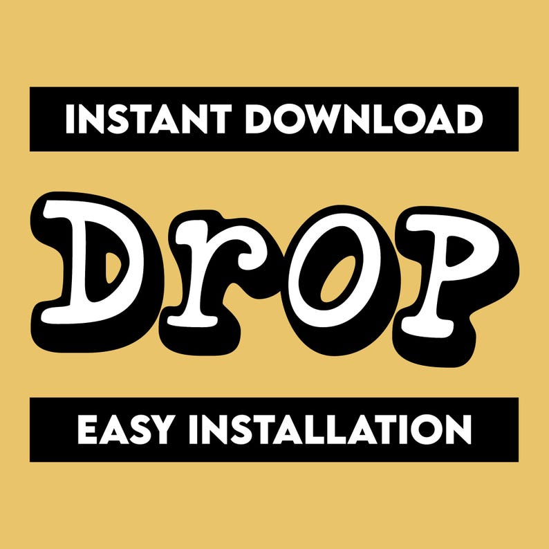 Drop Shadow Font, Drop Shadow Letters, Drop Shadow Text, Cricut Font ...