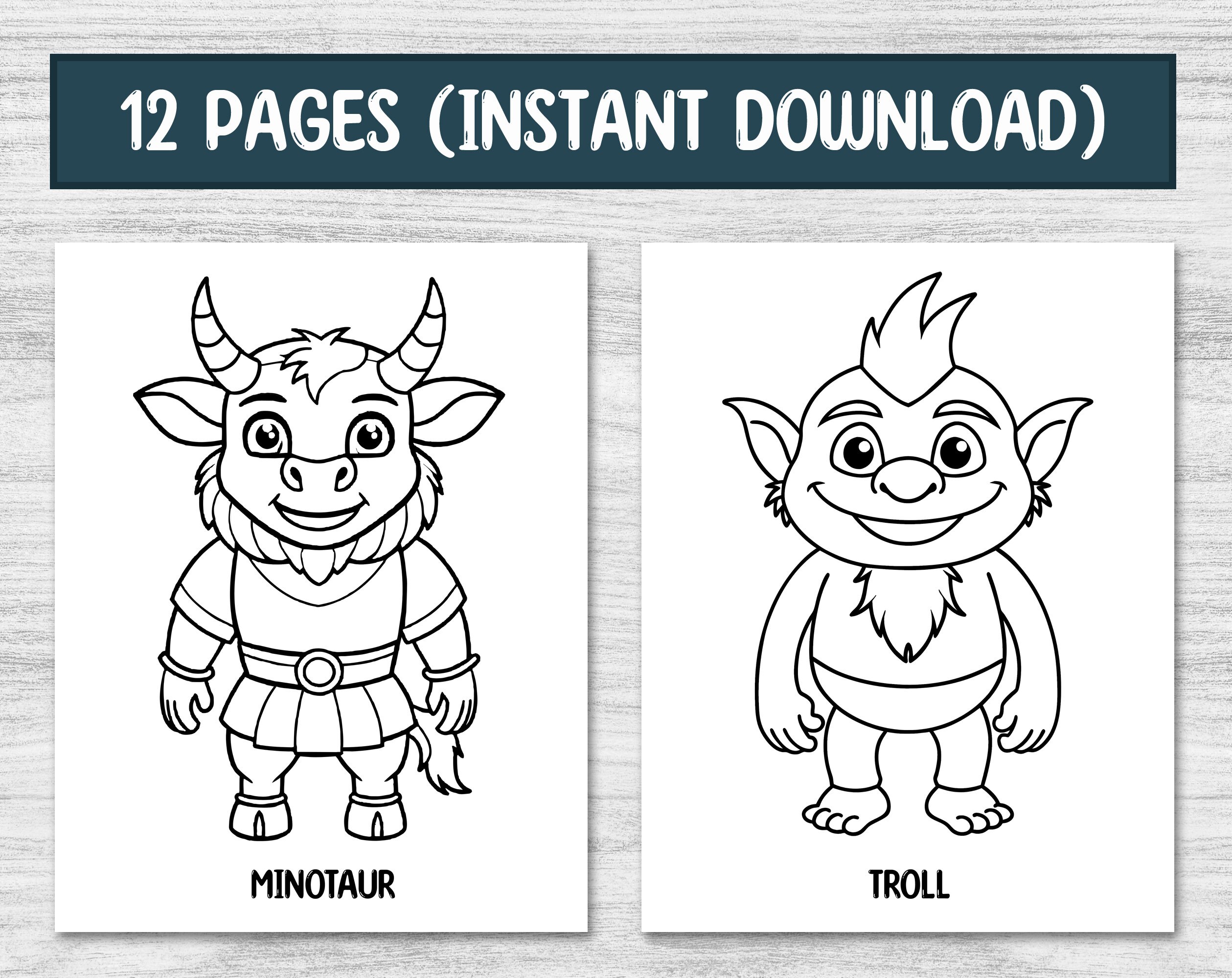 Printable Mythical Creatures Coloring Pages for Kids Toddlers ...