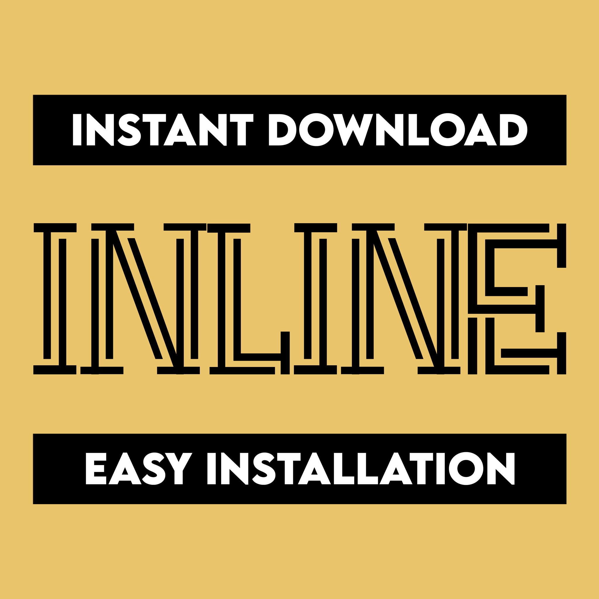 Inline Font, Inline Vector Font, SVG Fonts for Cricut, ABC, Inline ...