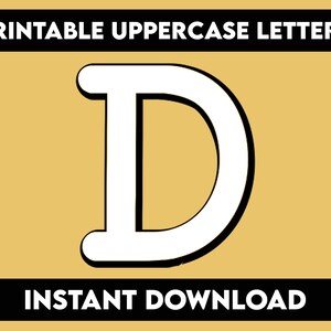 Printable Uppercase Outline Letters: Classroom Bulletin Board (PDF) - Etsy