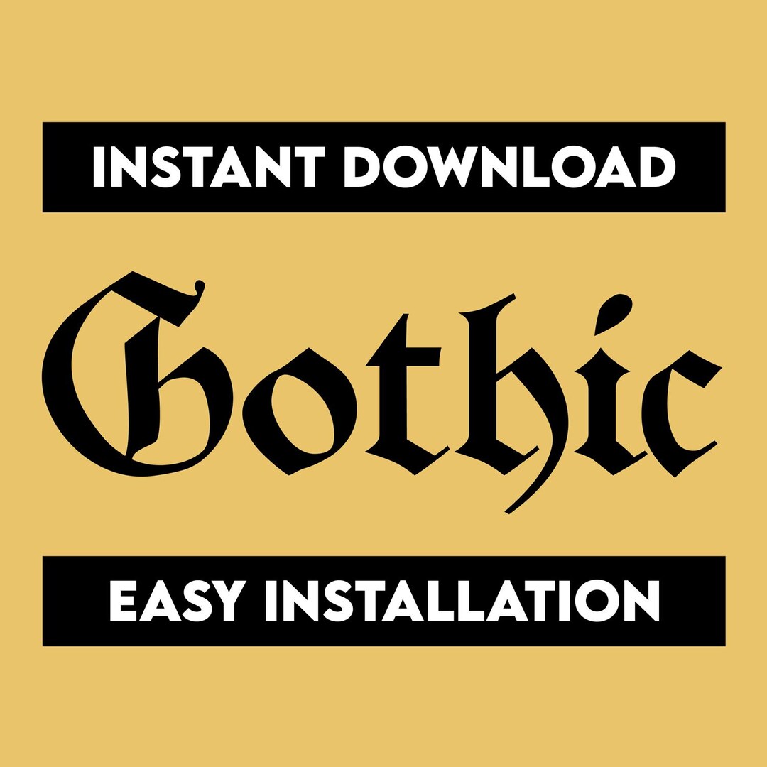 Schwaben Alt Gothic Font: Fancy Lettering Typeface (TTF Digital ...