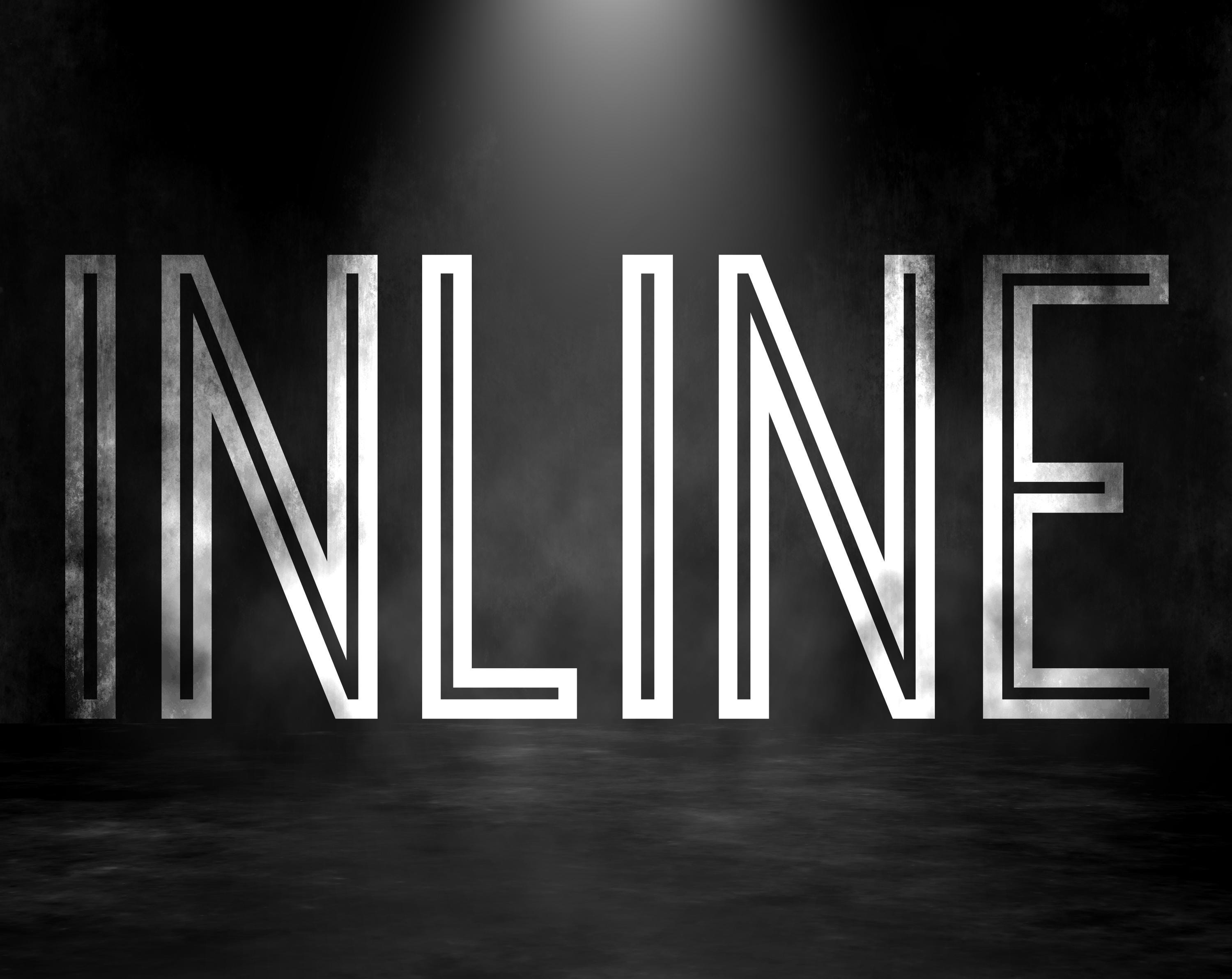 Inline Font: Sleek Modern Typeface (OTF File) - Etsy