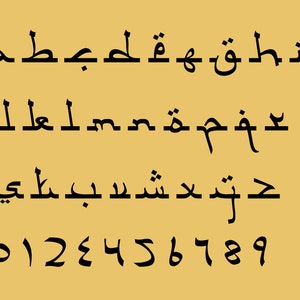 Elegant Arabic Font: Islamic Lettering (TTF Digital Download) - Etsy