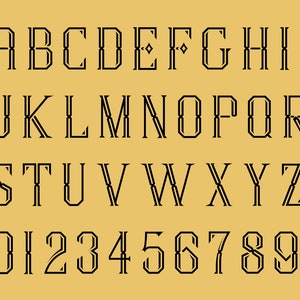 Inline Font, Inline Letters, Inline Alphabet, Inline Text, Cricut Fonts ...