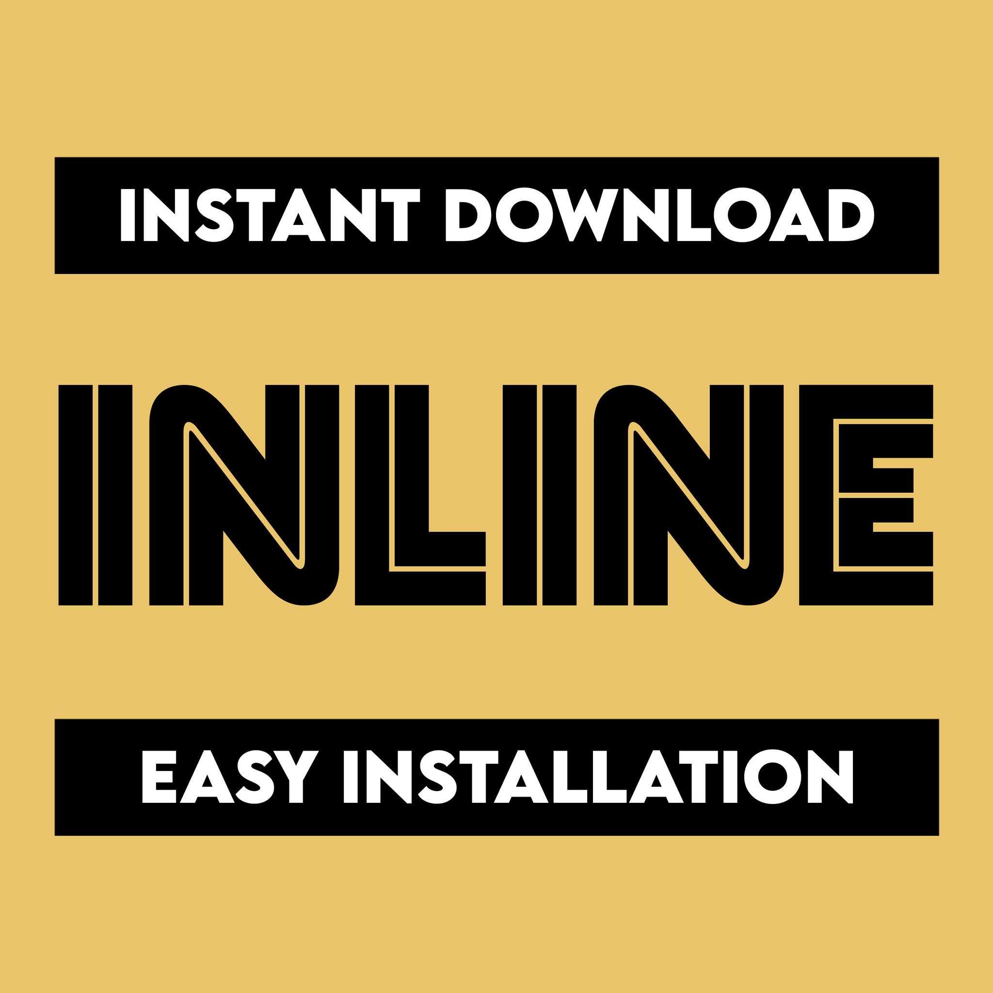 Inline Font, Inline Letters, Inline Alphabet, Inline Text, Cricut Font ...