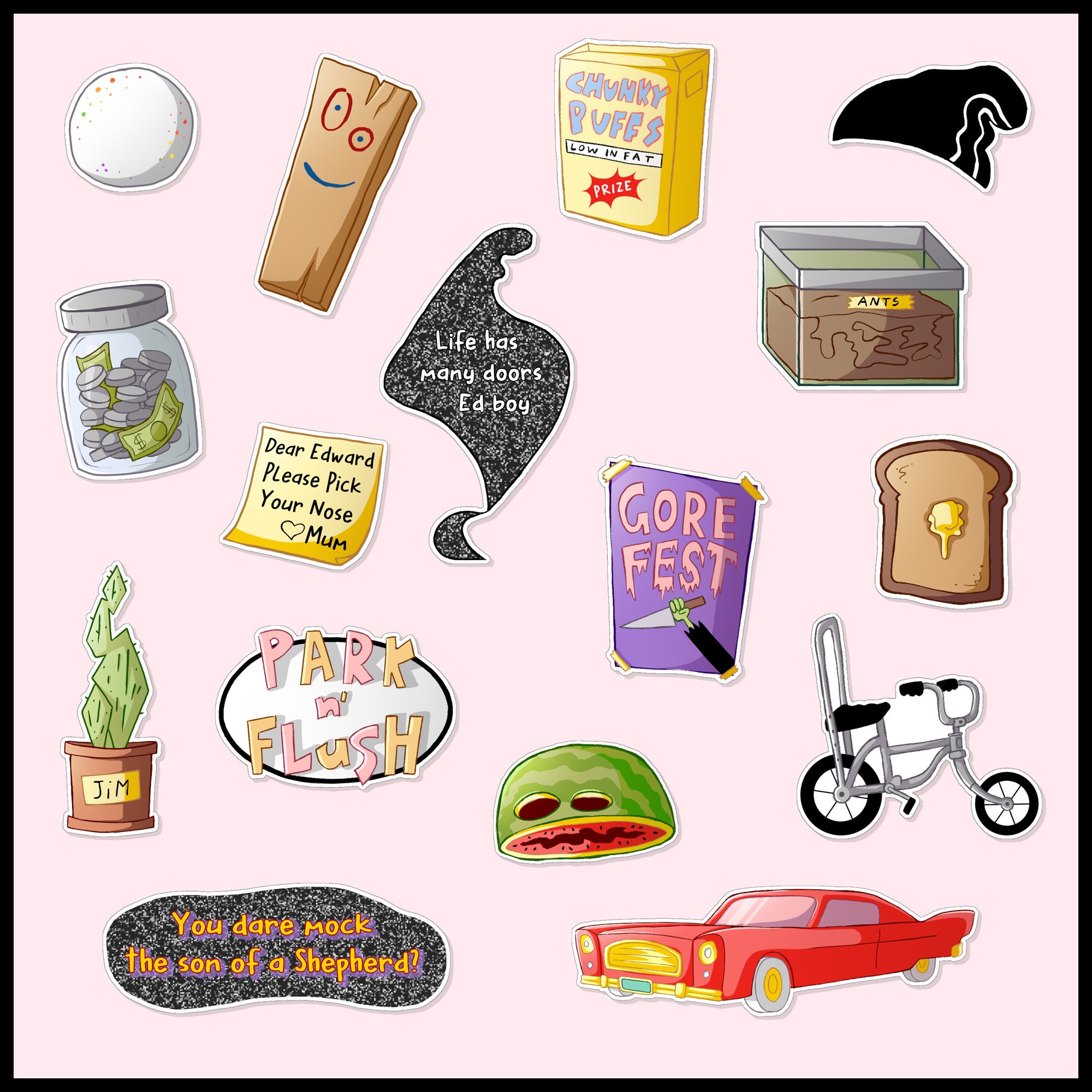 Ed, Edd N Eddy Stickers - Etsy