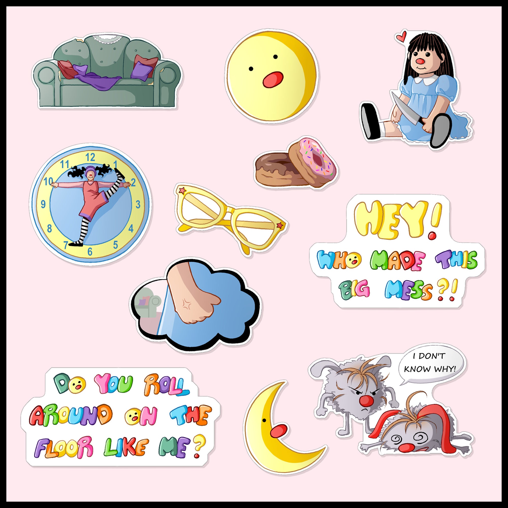 Comfy Couch Stickers - Etsy