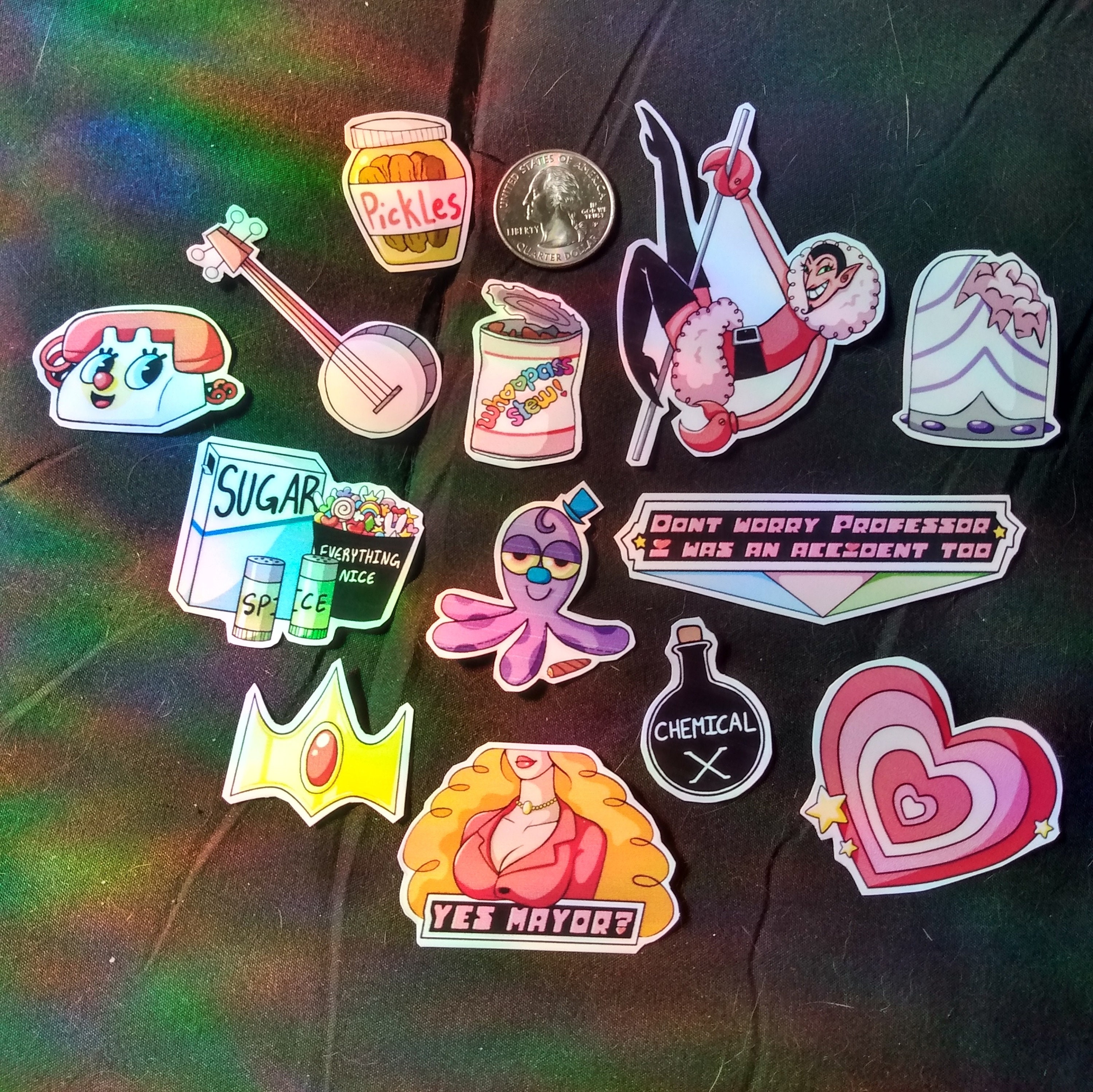 Powerpuff Sticker Set - Etsy