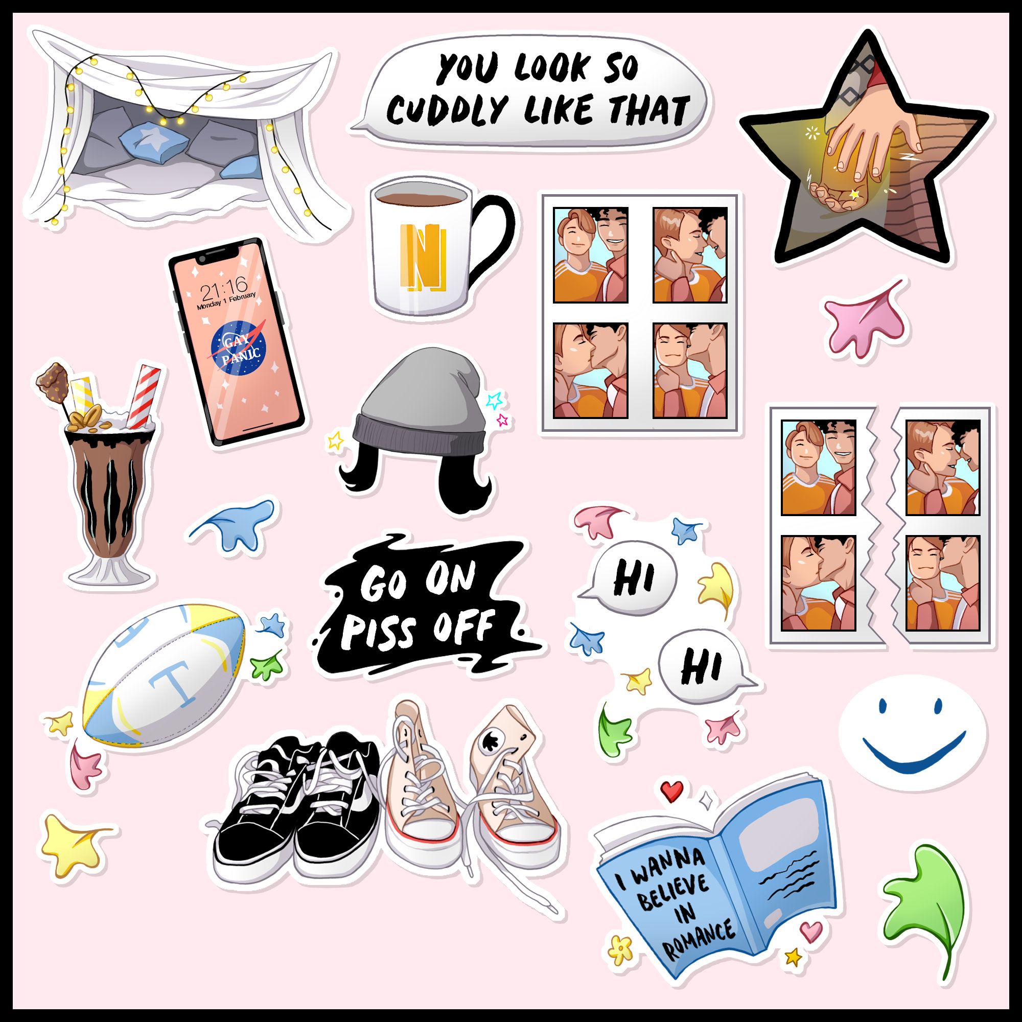 Nick and Charlie Stickers - Etsy