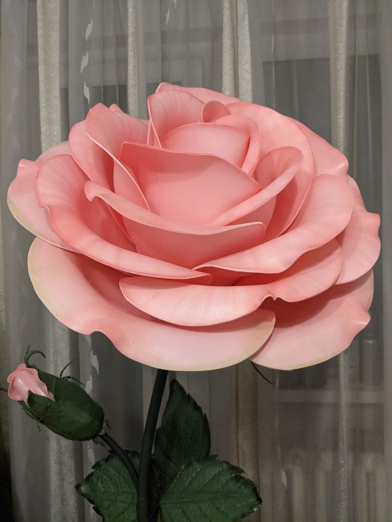 Floor Lamp Giant Isolon Flower Lamp Rose Flower Lamp Night - Etsy