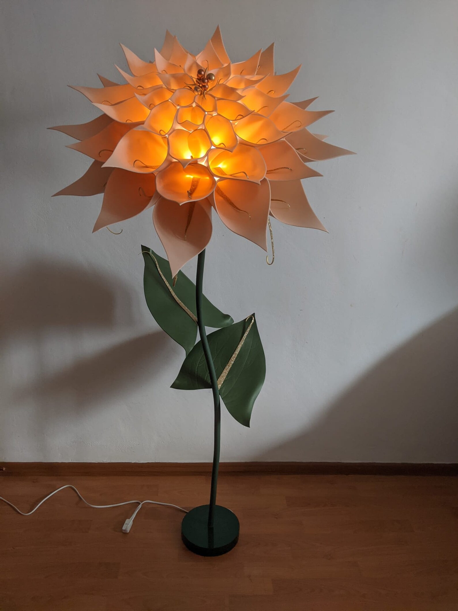 Giant Flower Lamp Floor Lamp Lamp Handmade Birthday Gift Bedside Lamp ...
