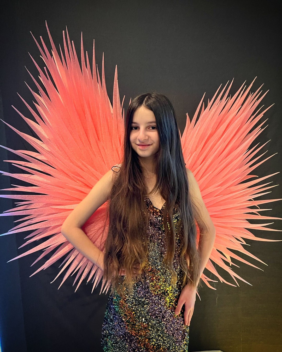 Angel Wings Pink Wings Giant Wings Fluffy Wings Photo Props Wings ...