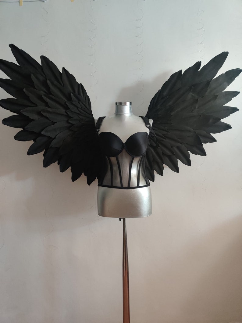 Black Wings Halloween Wings Giant Wings Devil Wings Cosplay Wings Photo ...
