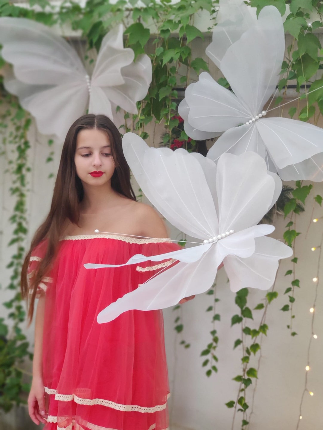 Butterfly Organza Butterfly Silk Butterfly Giant Butterfly Wedding ...
