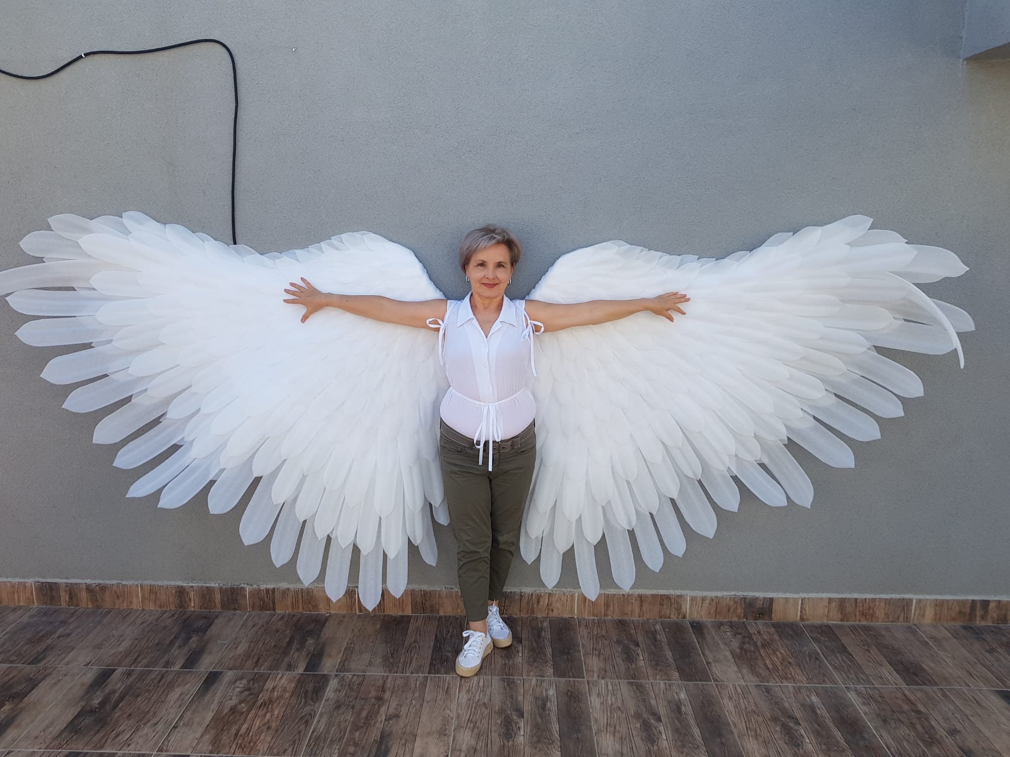 Alas de ángel gigante Alas grandes Alas blancas Alas de - Etsy México