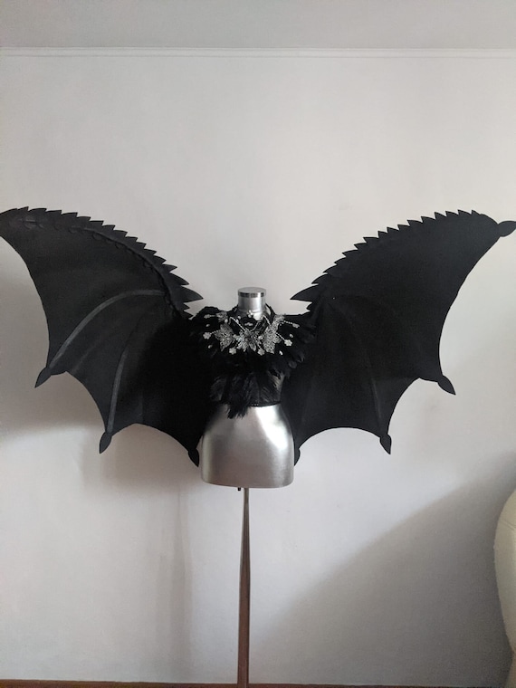Giant Wings Flexible Wings Black Wings Halloween Wings Cosplay - Etsy