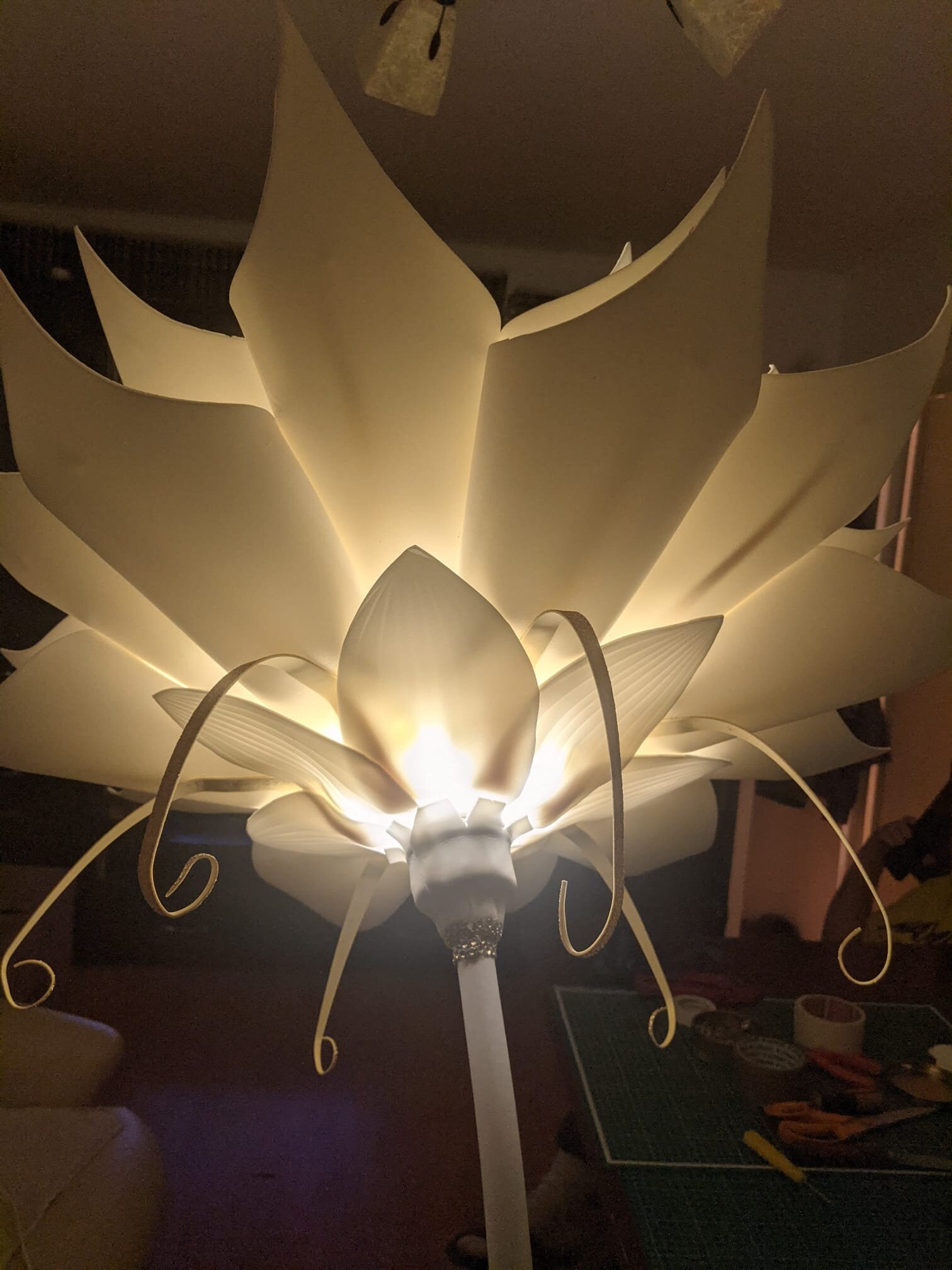 Giant Flower Lamp Floor Lamp Lamp Handmade Birthday Gift | Etsy