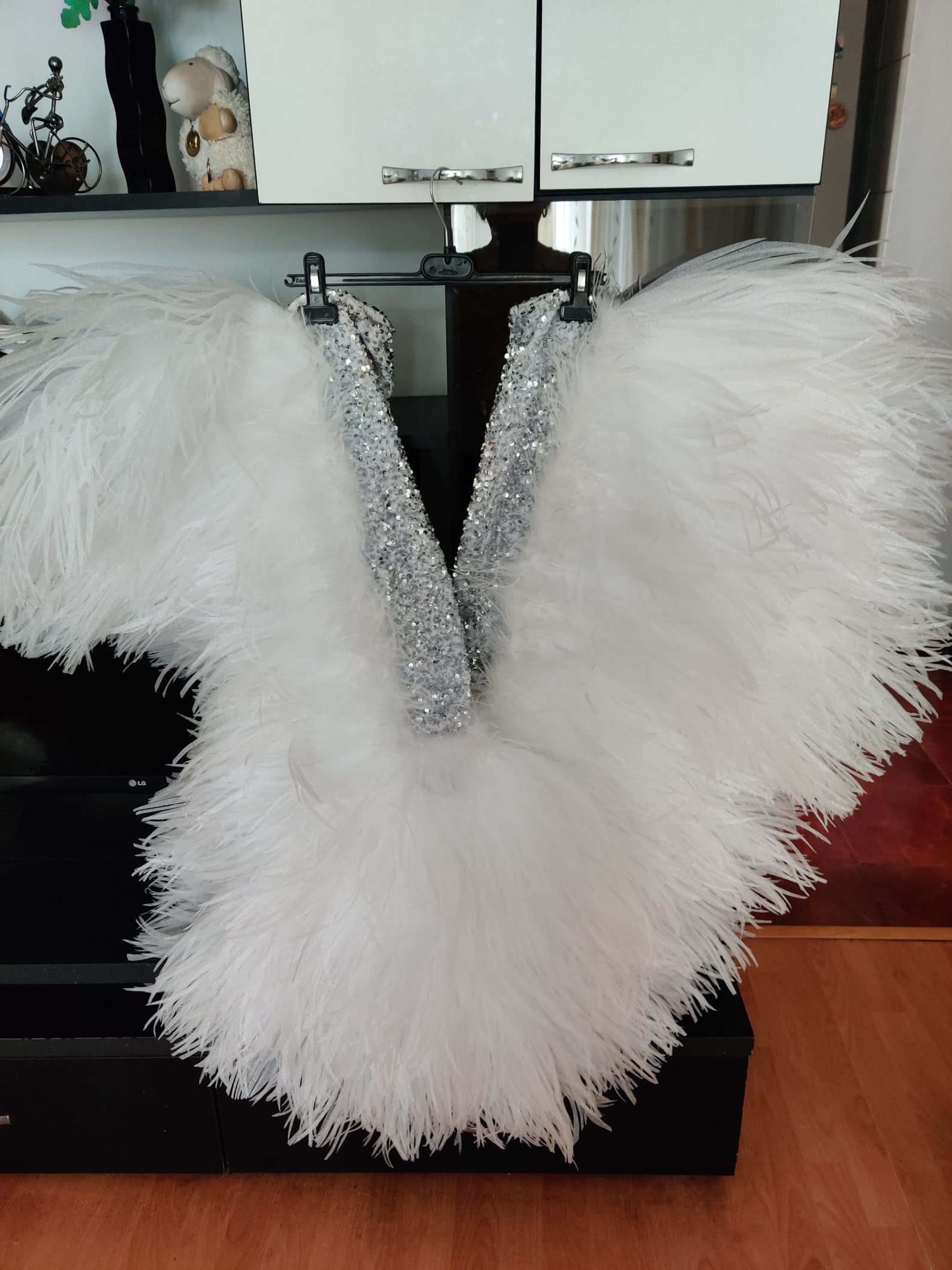 Angel Wings Giant Wings Wings-sleeves Large Wings Fluffi Wings White ...