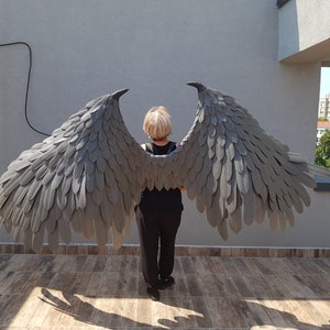 Gray Wings Malefisenta Wings Giant Wings Large Wings - Etsy