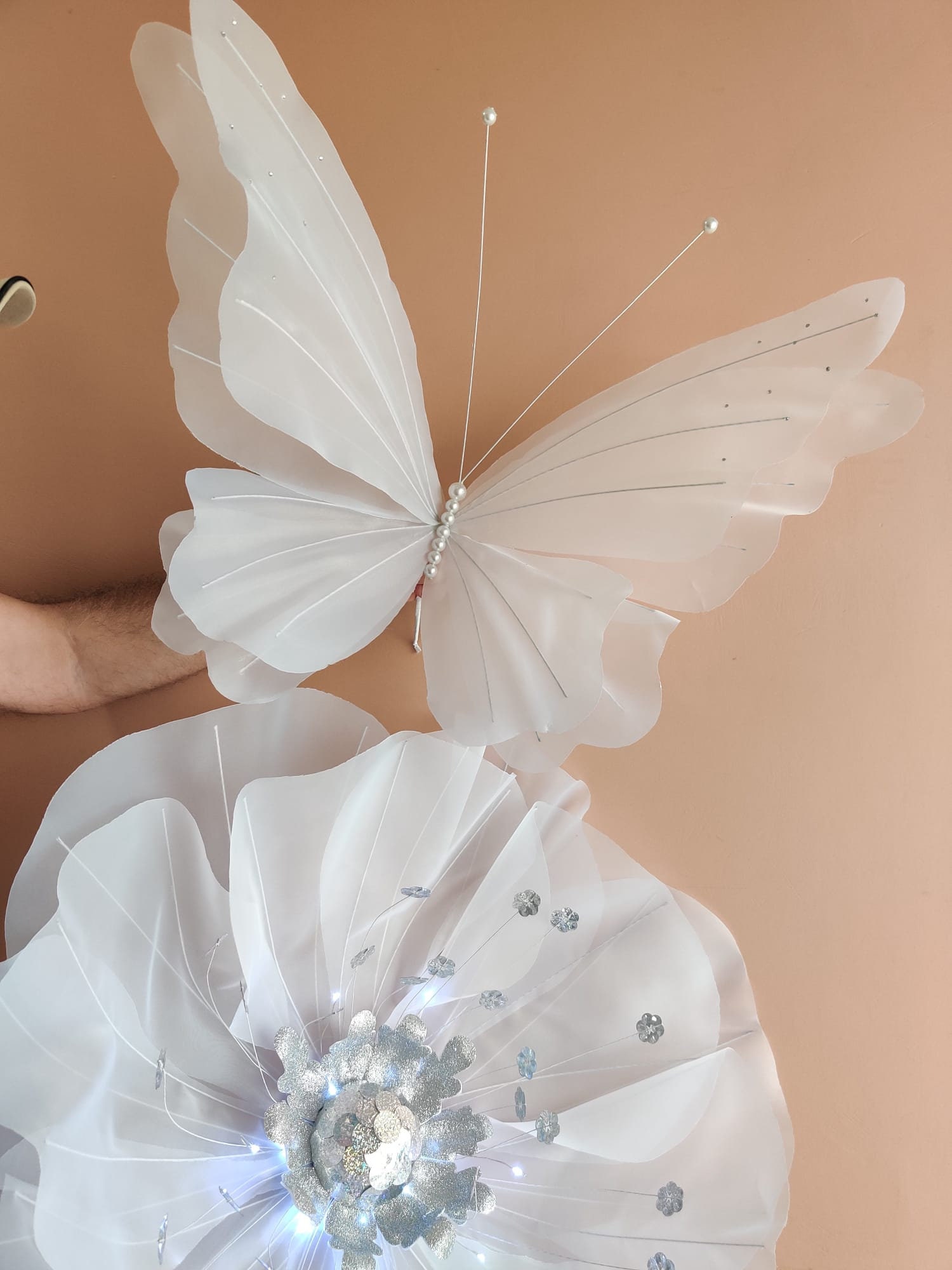 Butterfly Organza Butterfly Silk Butterfly Giant Butterfly Wedding ...