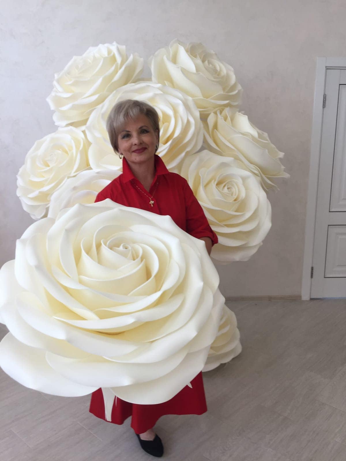 Giant Flowers Lamp Flower Decor Floor Lamp Decor Lamp Handmade Lamp ...