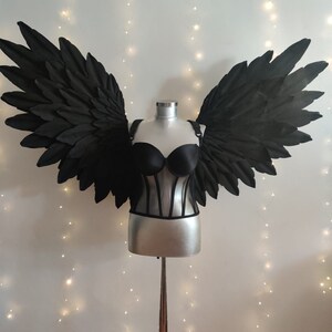 Black Wings Halloween Wings Giant Wings Devil Wings Cosplay Wings Photo ...