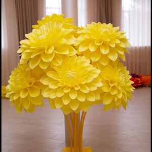 Giant flower lamp Floor lamp Night lamp Giant dahlia Large | Etsy