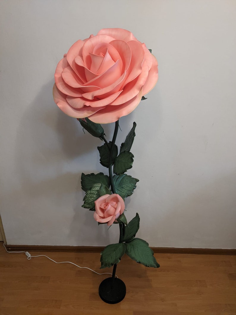 Floor Lamp Giant Isolon Flower Lamp Rose Flower Lamp Night Light Home ...