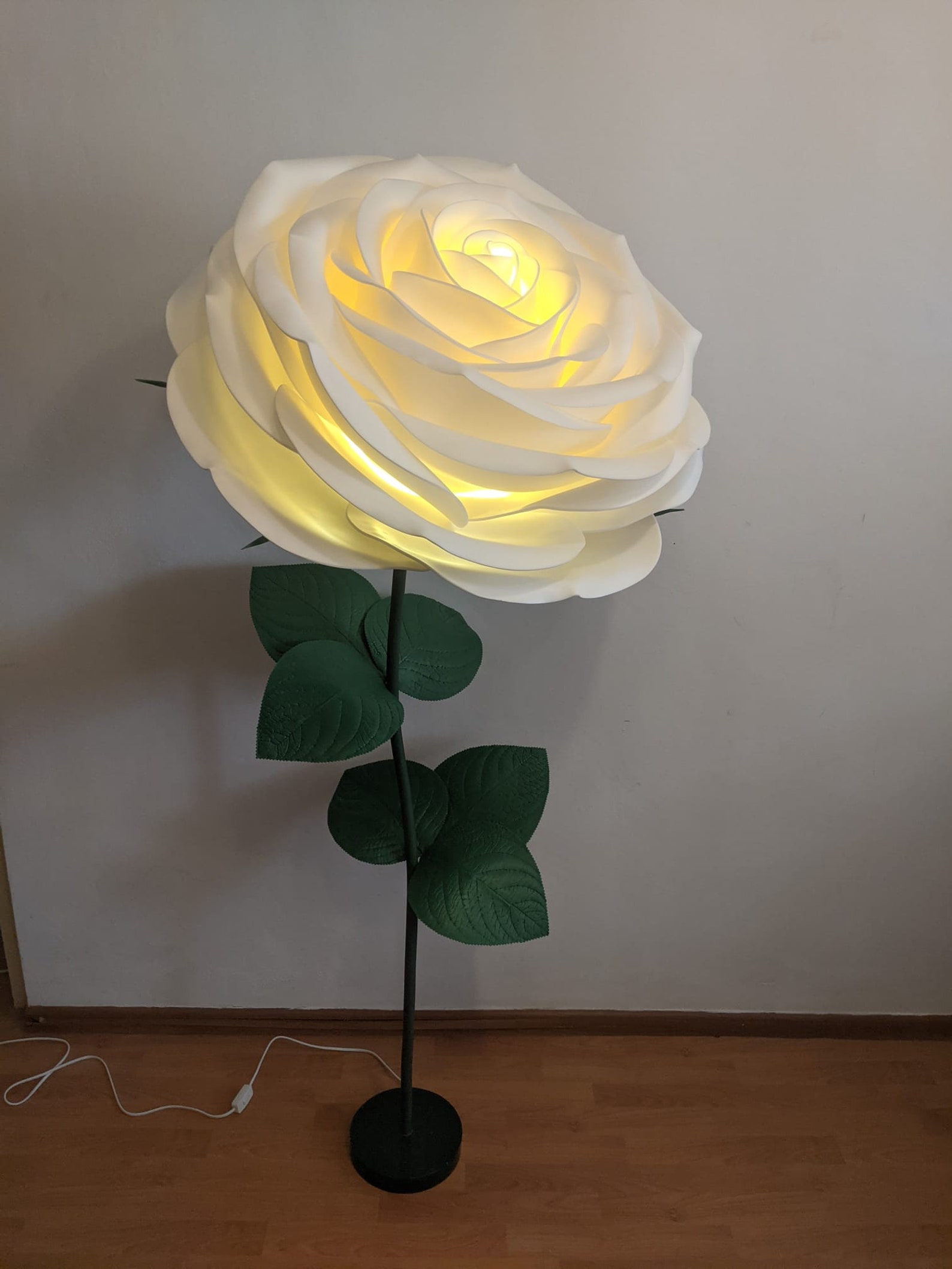 Giant Flowers Lamp Flower Decor Floor Lamp Decor Lamp Handmade | Etsy