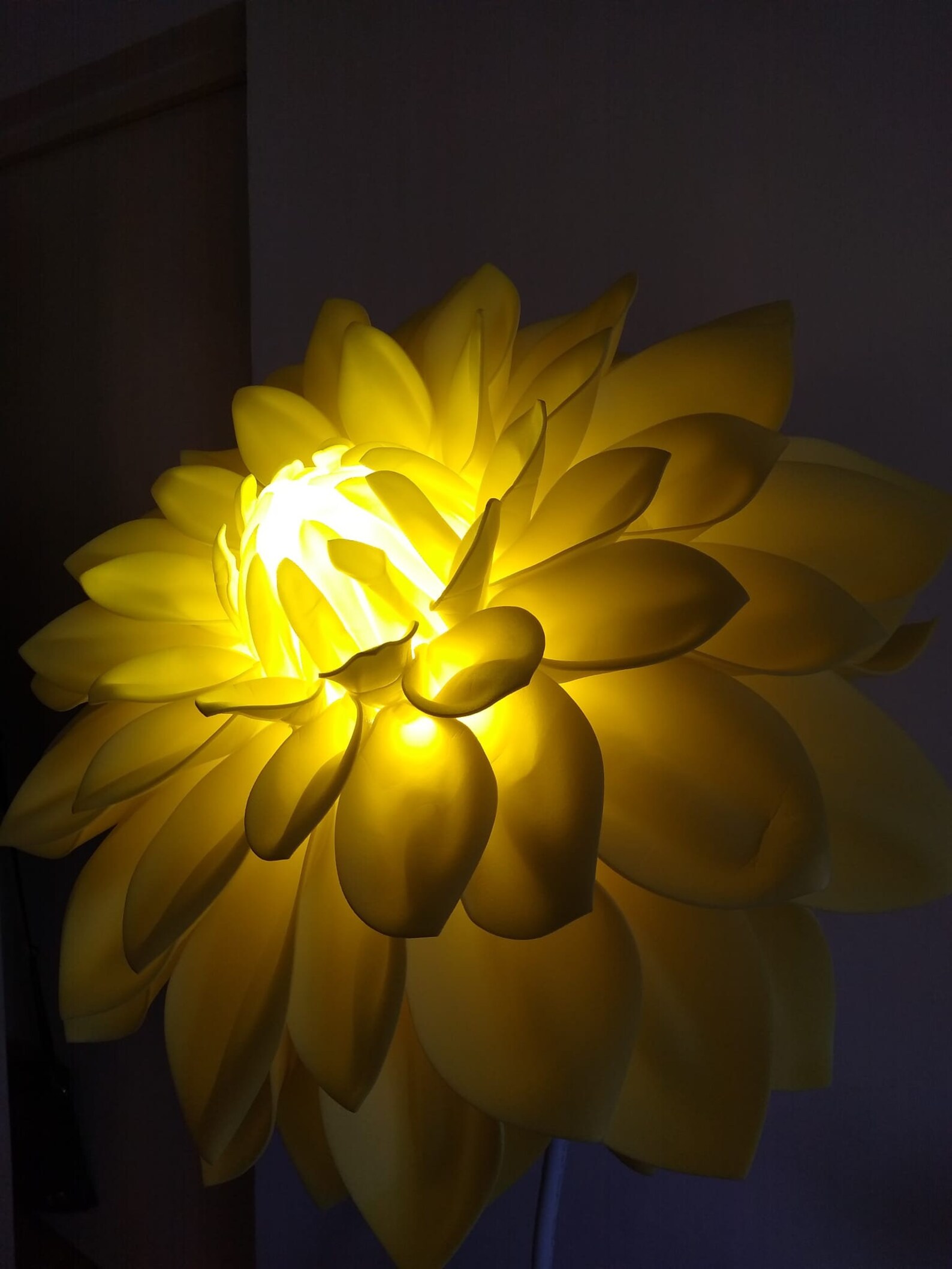 Giant Flower Lamp Floor Lamp Night Lamp Giant Dahlia Large - Etsy