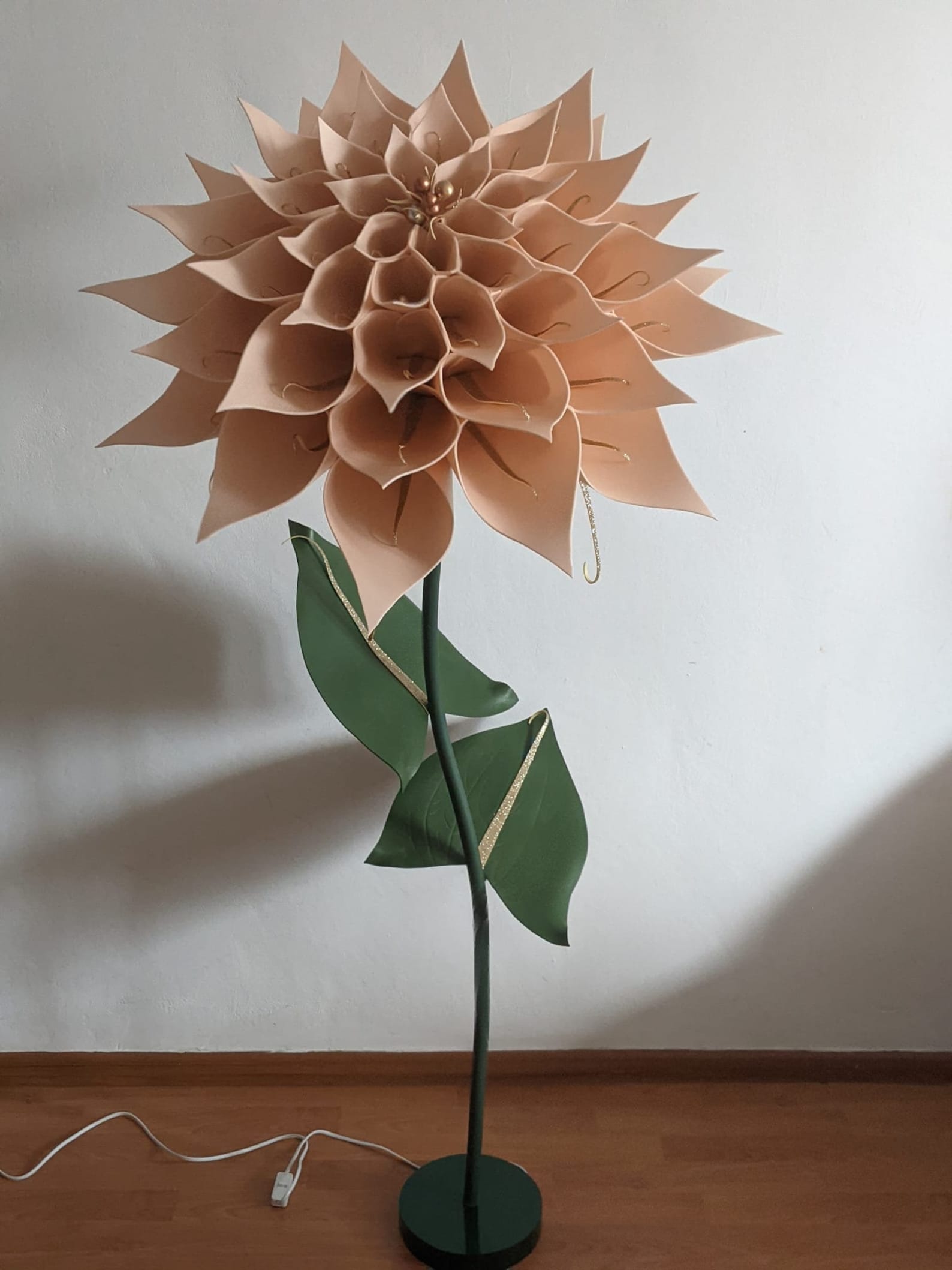 Giant Flower Lamp Floor Lamp Lamp Handmade Birthday Gift Bedside Lamp ...