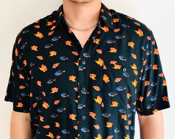 Fish Collared Shirt - Etsy