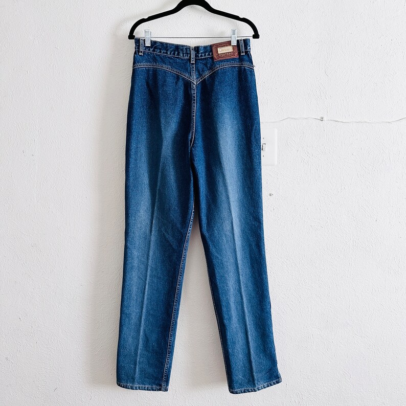 LAWMAN Studded Western Jeans, 30 Waist, 90s Vintage Rockies Leather ...