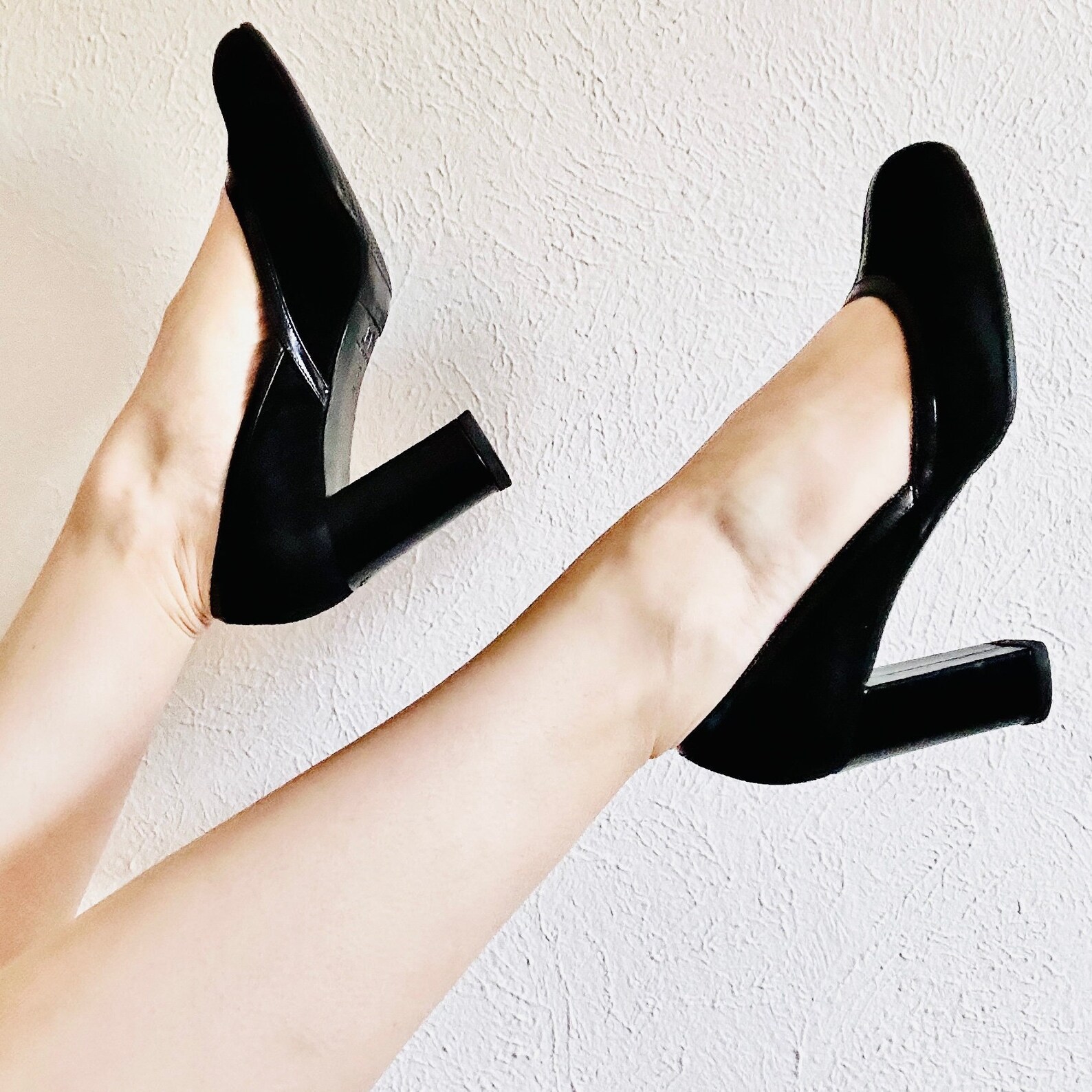 90s Black Suede Pumps, Size 7, JOAN AND DAVID Vintage Genuine Leather ...