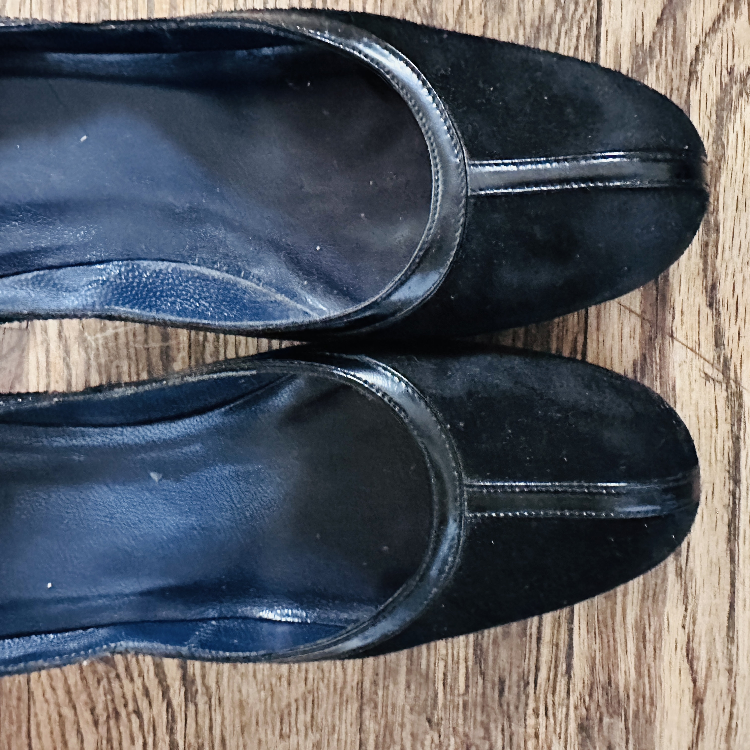 90s Black Suede Pumps, Size 7, JOAN AND DAVID Vintage Genuine Leather ...