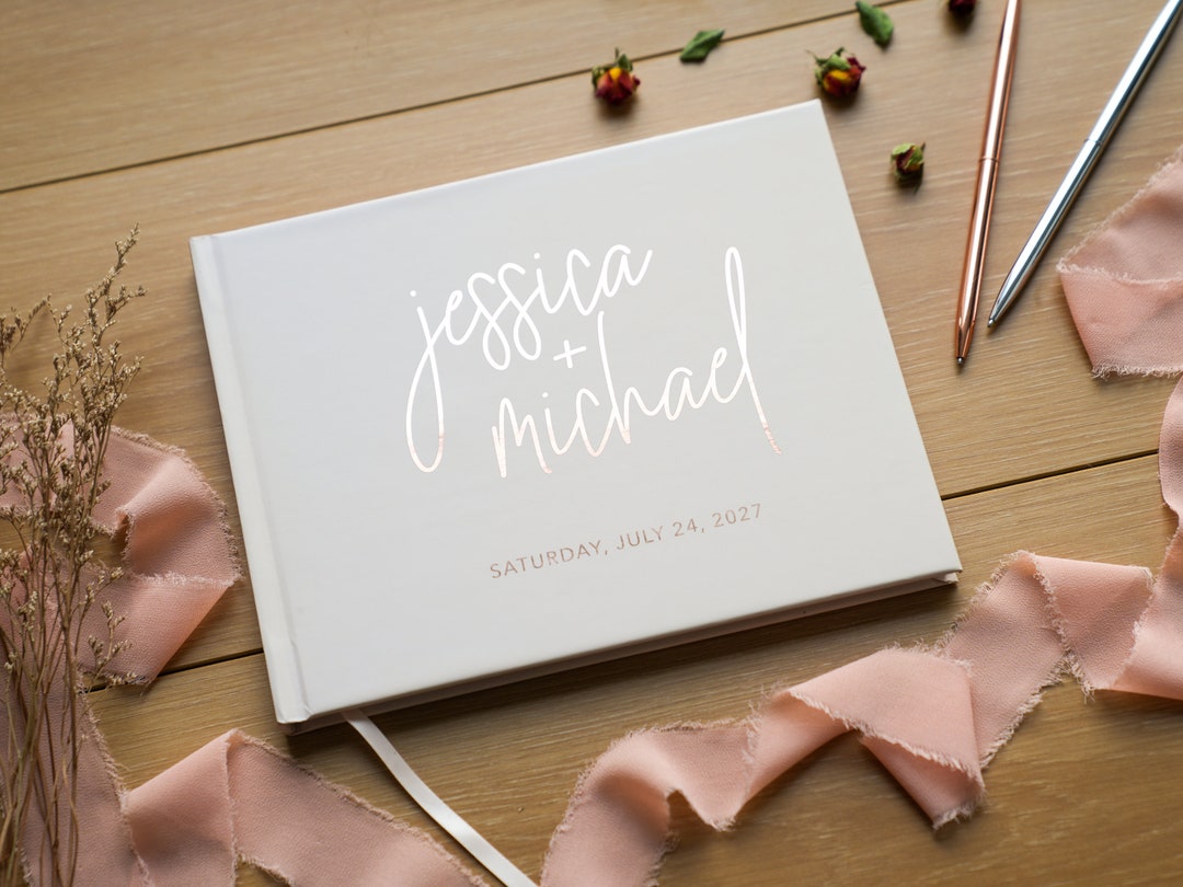 Personalized Wedding Guestbook, Custom Reception Signing Guest Book ...