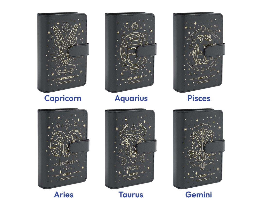 Zodiac A6 Budget Binder Black, Money Organizer for Cash Binder, Money ...