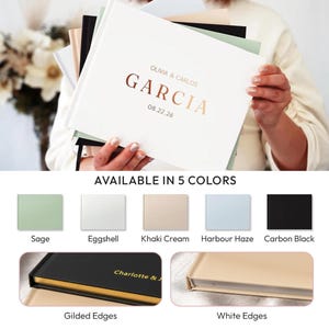 Personalized Wedding Guest Book | Custom Reception Signing Book | 9.2 X ...