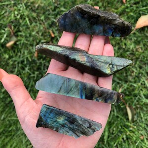 Raw Labradorite Slab, Flashy Rough Slabs - Etsy
