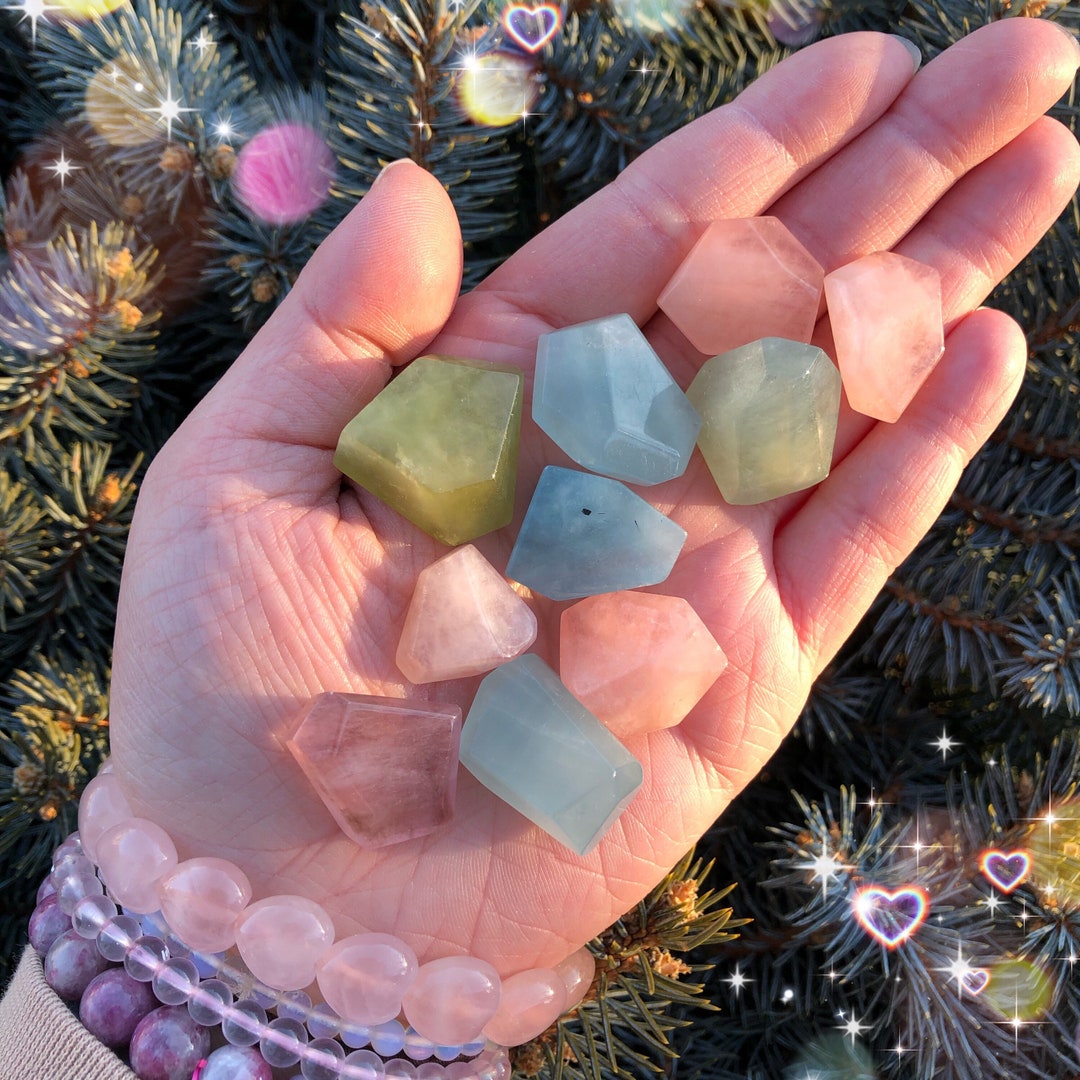 Mini Colorful Morganite Freeforms, High Grade Morganite Beryl Polished ...