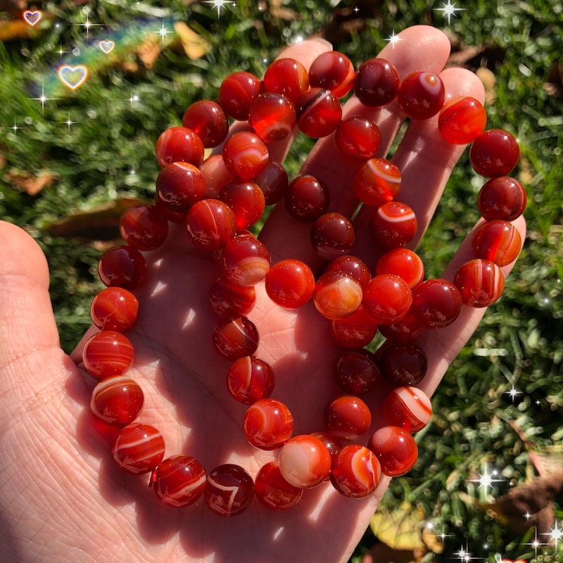 Carnelian Bracelet - Etsy