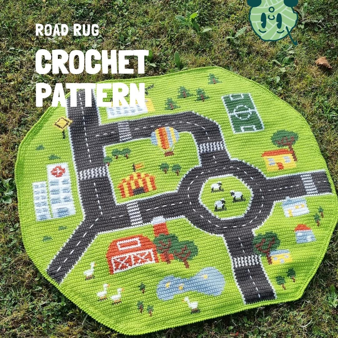 Road Rug Crochet Pattern - Etsy