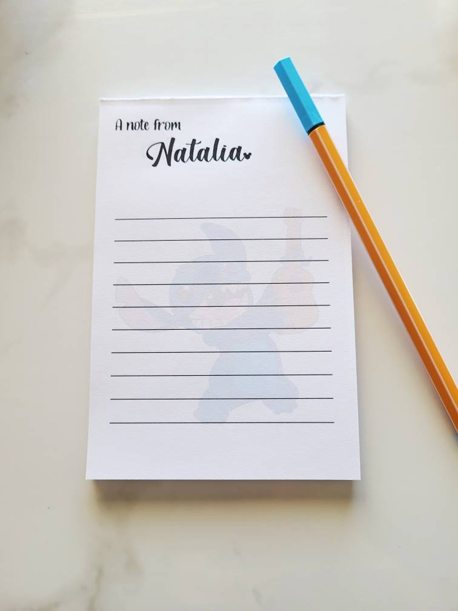 Custom Lilo and Stitch Notepad Memopad - Etsy