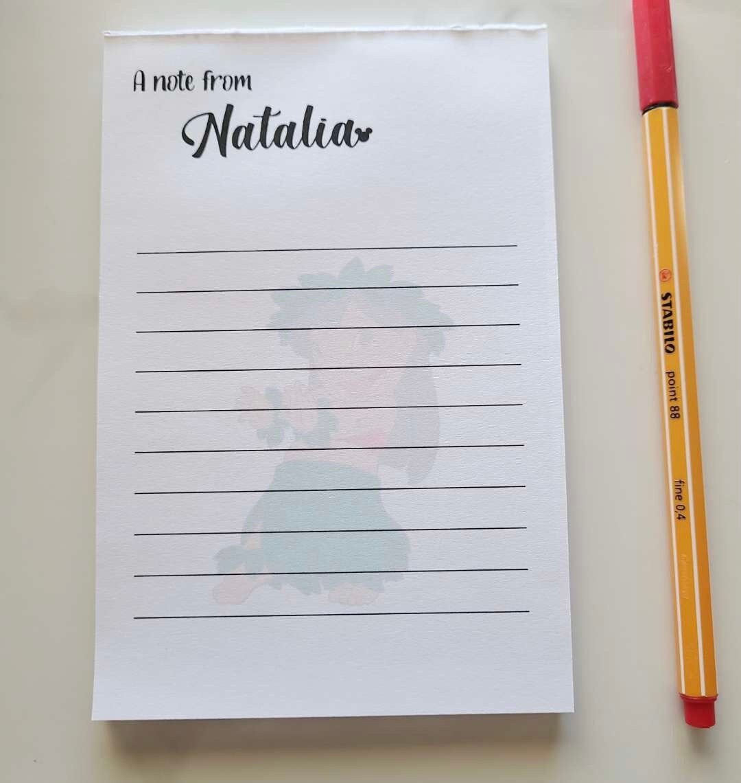 Custom Lilo and Stitch Notepad Memopad - Etsy
