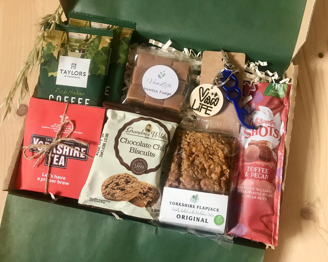 A Little happy Camper Treat Letterbox Gift Hamper Biscuits - Etsy