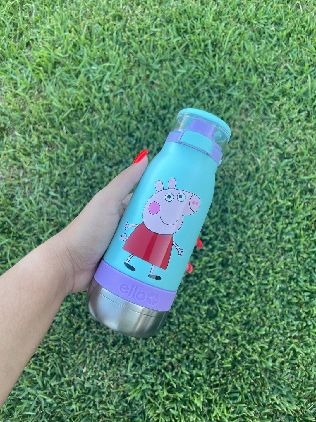 Kids Peppa Pig Cup Leak-proof Girl Water Bottle 14 Oz Peppa Pig Party ...